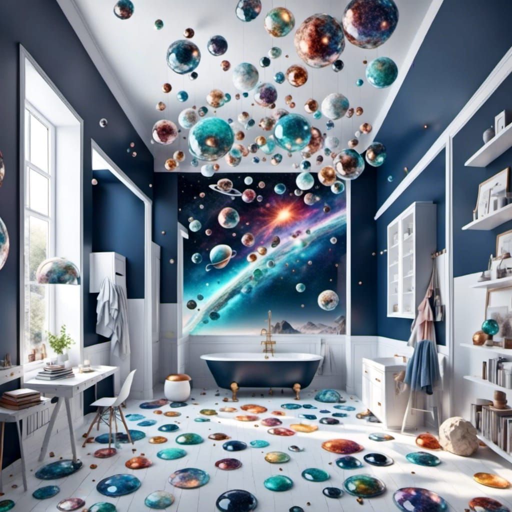Space bath.. comfort not guaranteed - AI Generated Artwork - NightCafe Creator