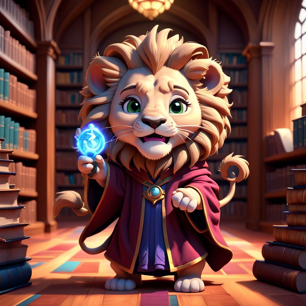 Magical Lion - AI Generated Artwork - NightCafe Creator