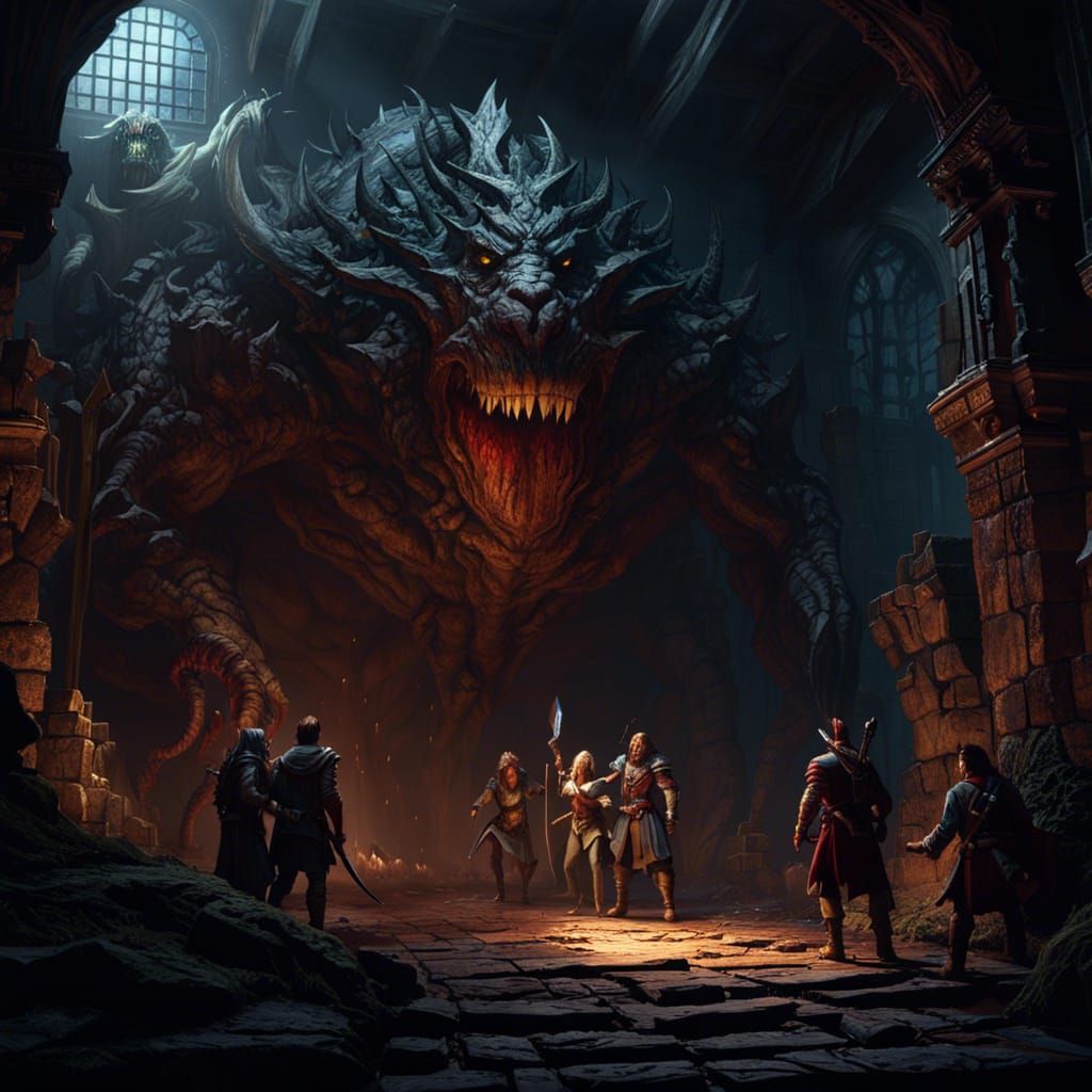 The Dweller in the Dark - AI Generated Artwork - NightCafe Creator