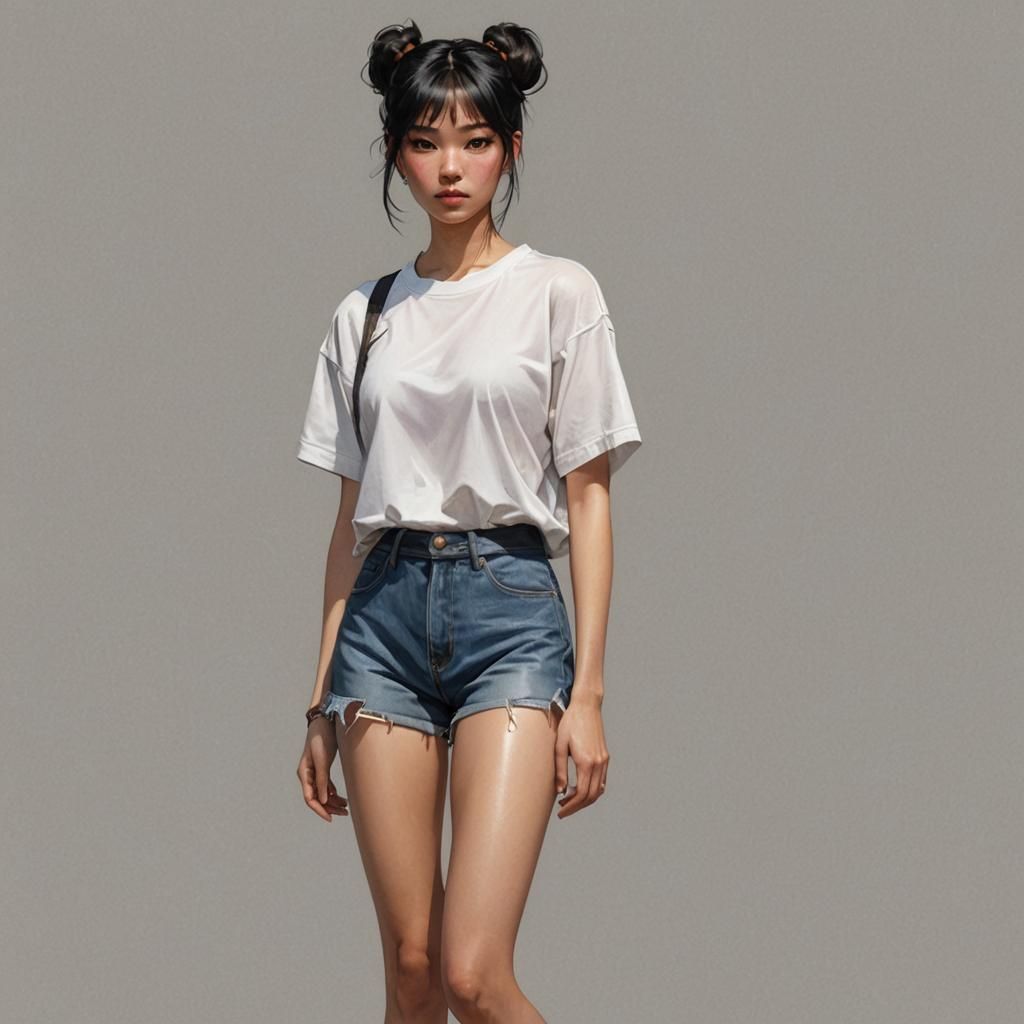 Asain girl chic - AI Generated Artwork - NightCafe Creator