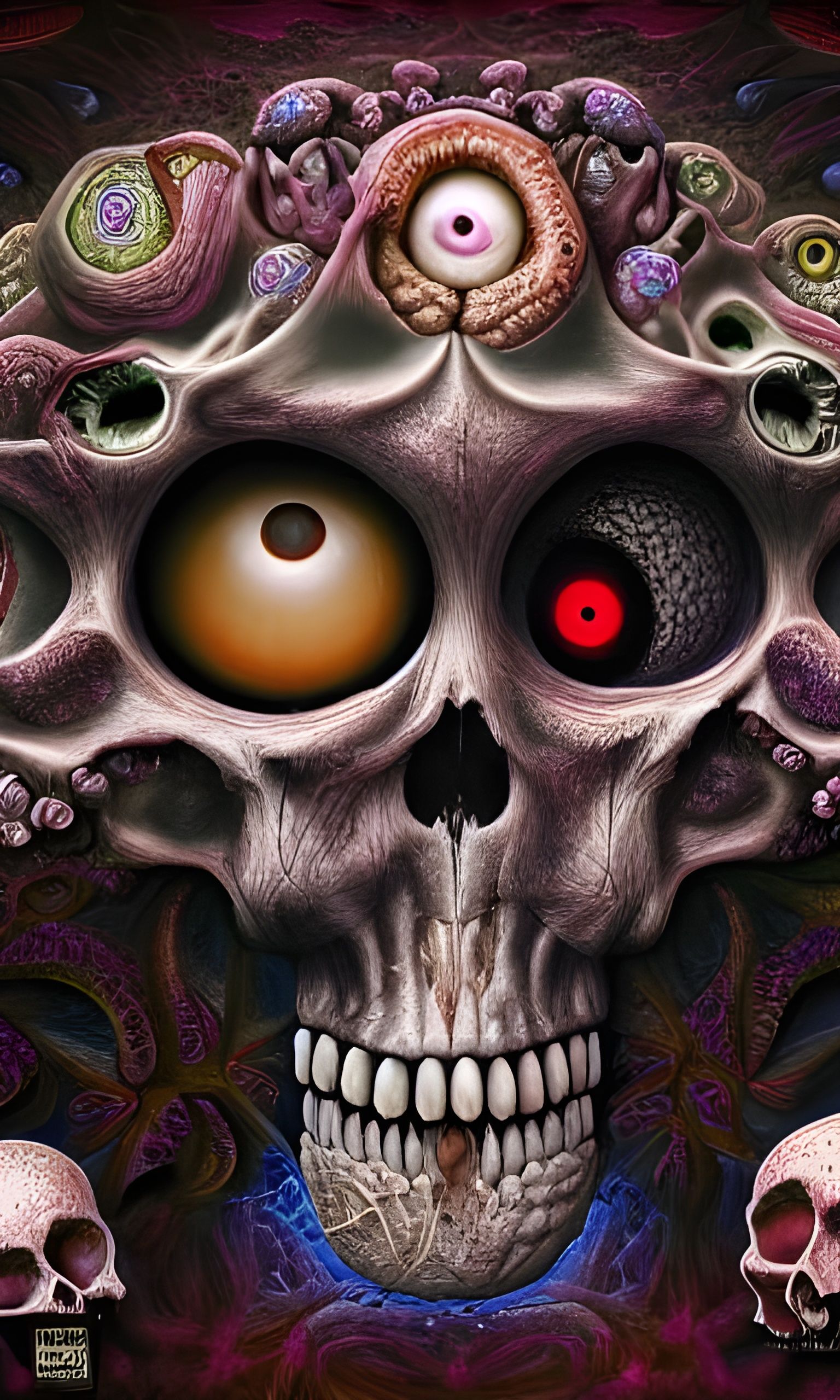 Crazy brains skull - AI Generated Artwork - NightCafe Creator