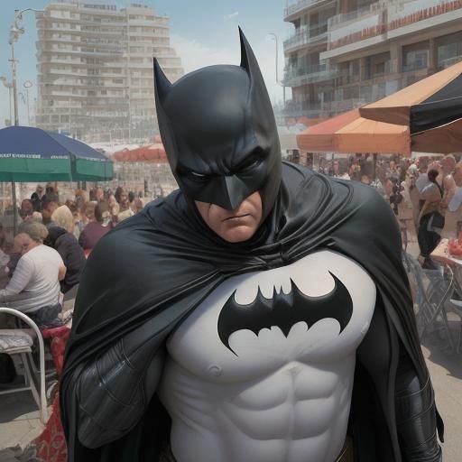 Fat Batman - AI Generated Artwork - NightCafe Creator
