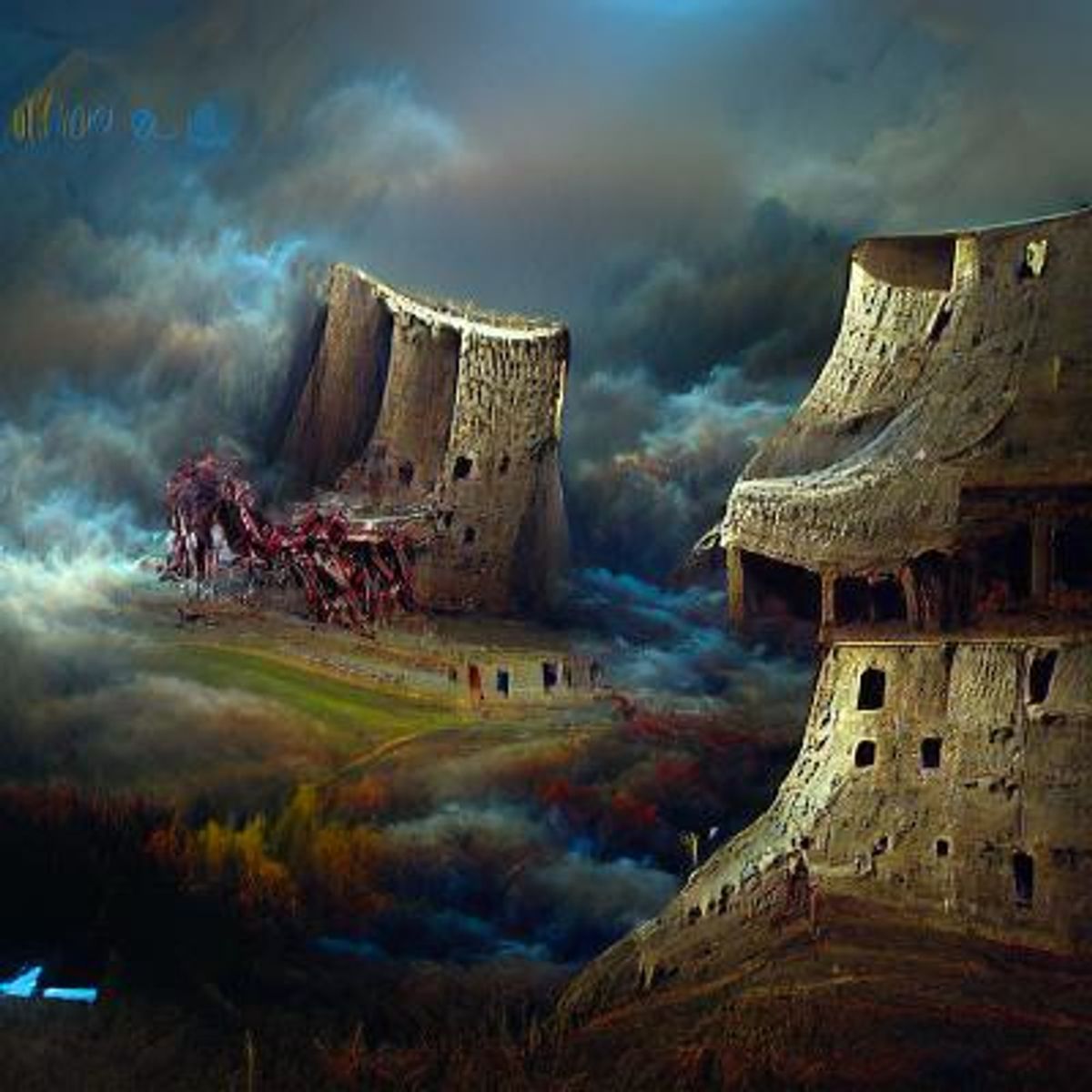 Destroyed Castle - AI Generated Artwork - NightCafe Creator