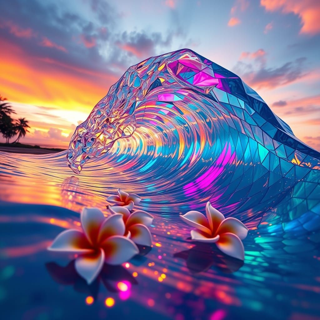 Wave at sunset - Wave at sunset