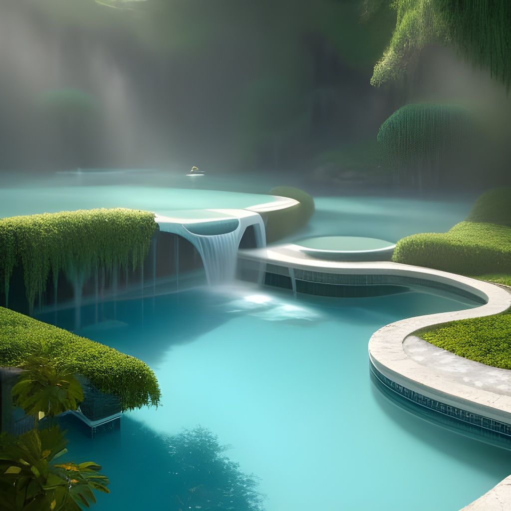 Pool, fantasy world - AI Generated Artwork - NightCafe Creator