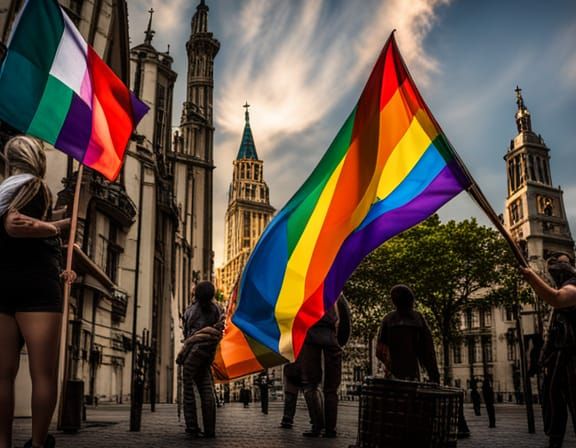 Pride Flag - AI Generated Artwork - NightCafe Creator