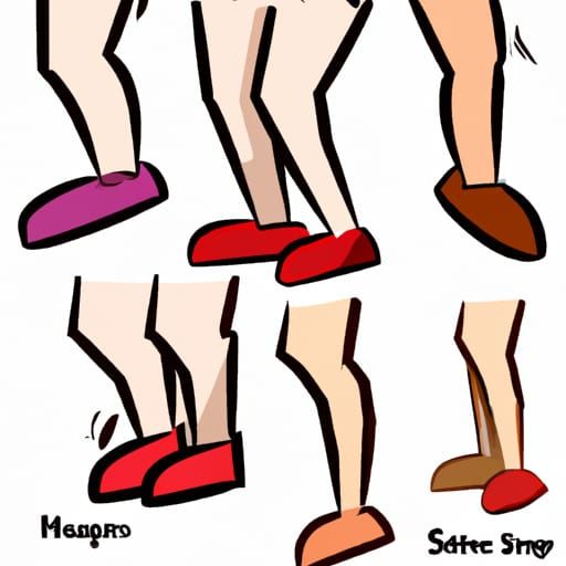 cartoon legs, breakdown the art into shapes, - AI Generated Artwork ...