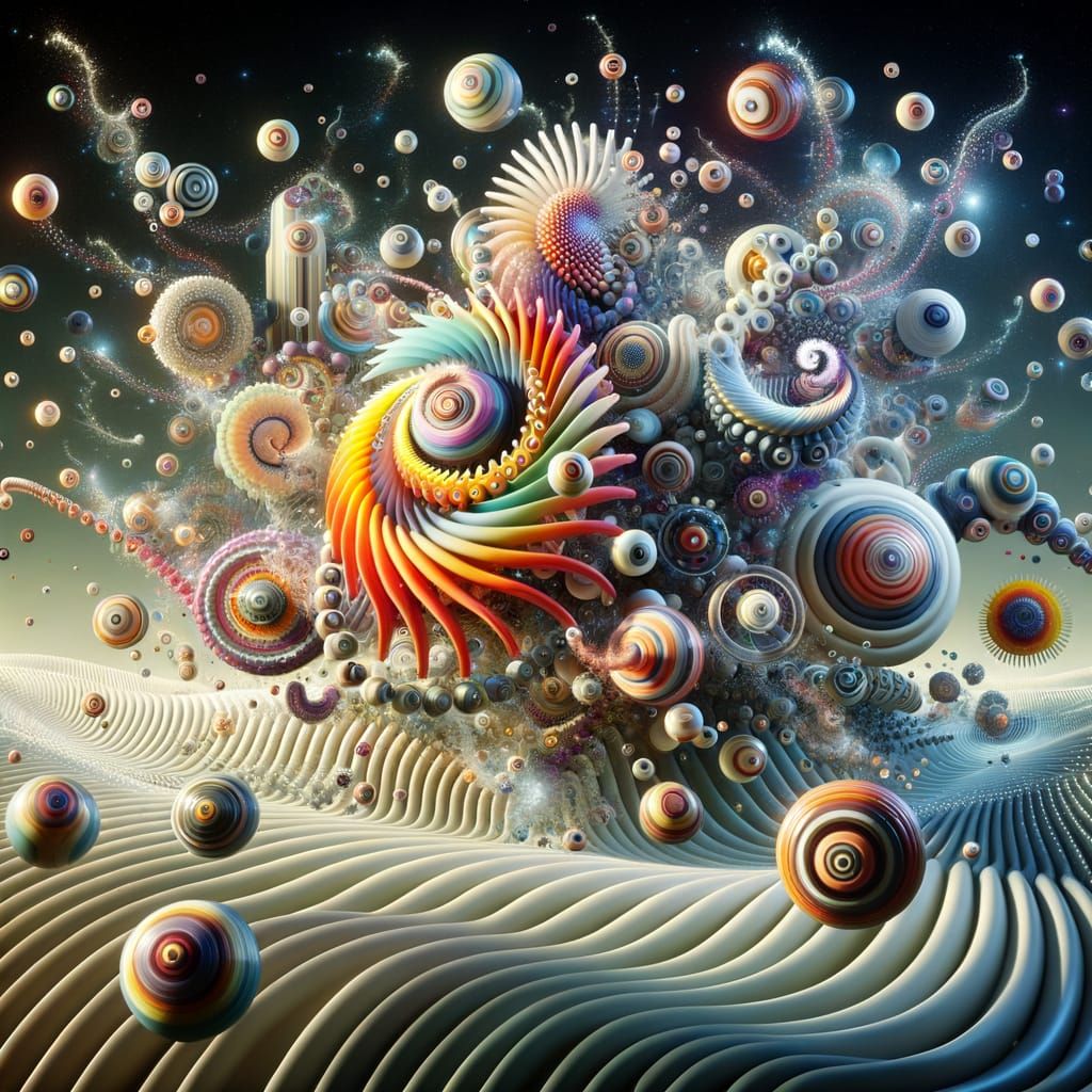 Other Worlds - Surreal Cosmic Forms Populate Infinite Expan...