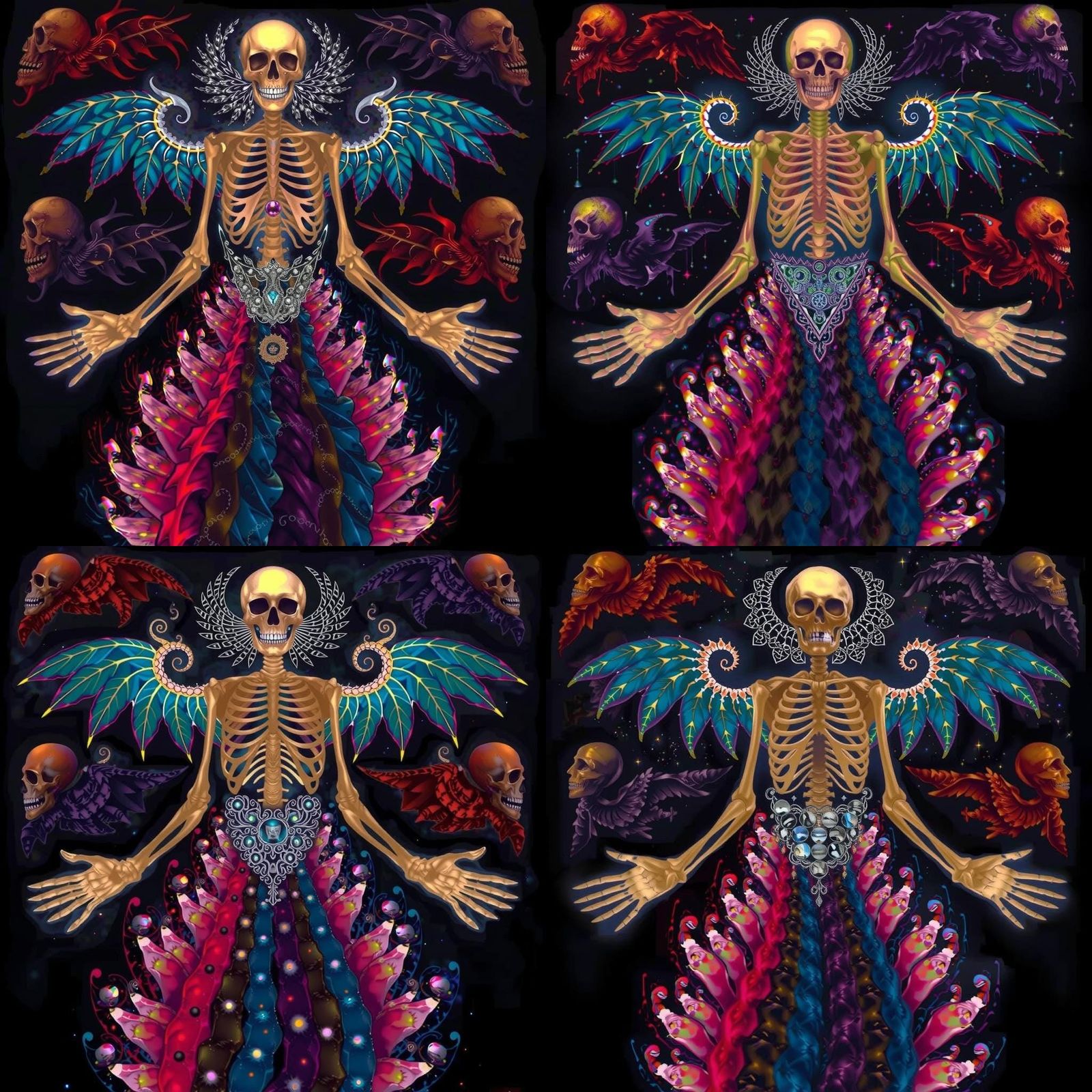 Surreal Psychedelic Spirit of Rapture in Vibrant P... - AI Art