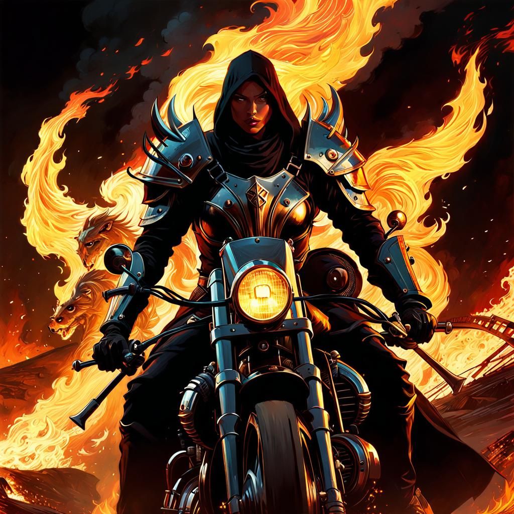 Hell Rider - AI Generated Artwork - NightCafe Creator