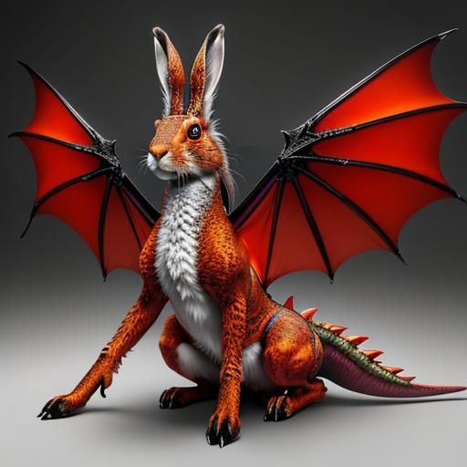 Hare-dragon - AI Generated Artwork - NightCafe Creator
