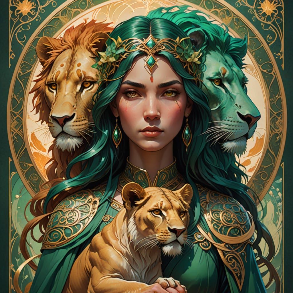 Serene Goddess of Inner Power and Compassion - AI Art