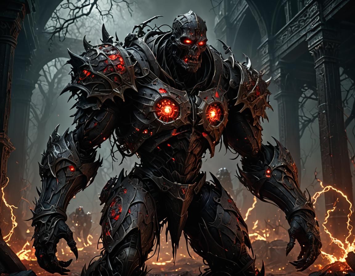 Blood zombie golem - AI Generated Artwork - NightCafe Creator