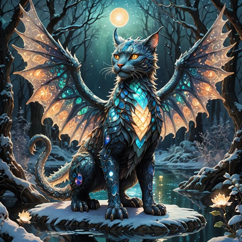 FLYING CAT BEAST - AI Generated Artwork - NightCafe Creator