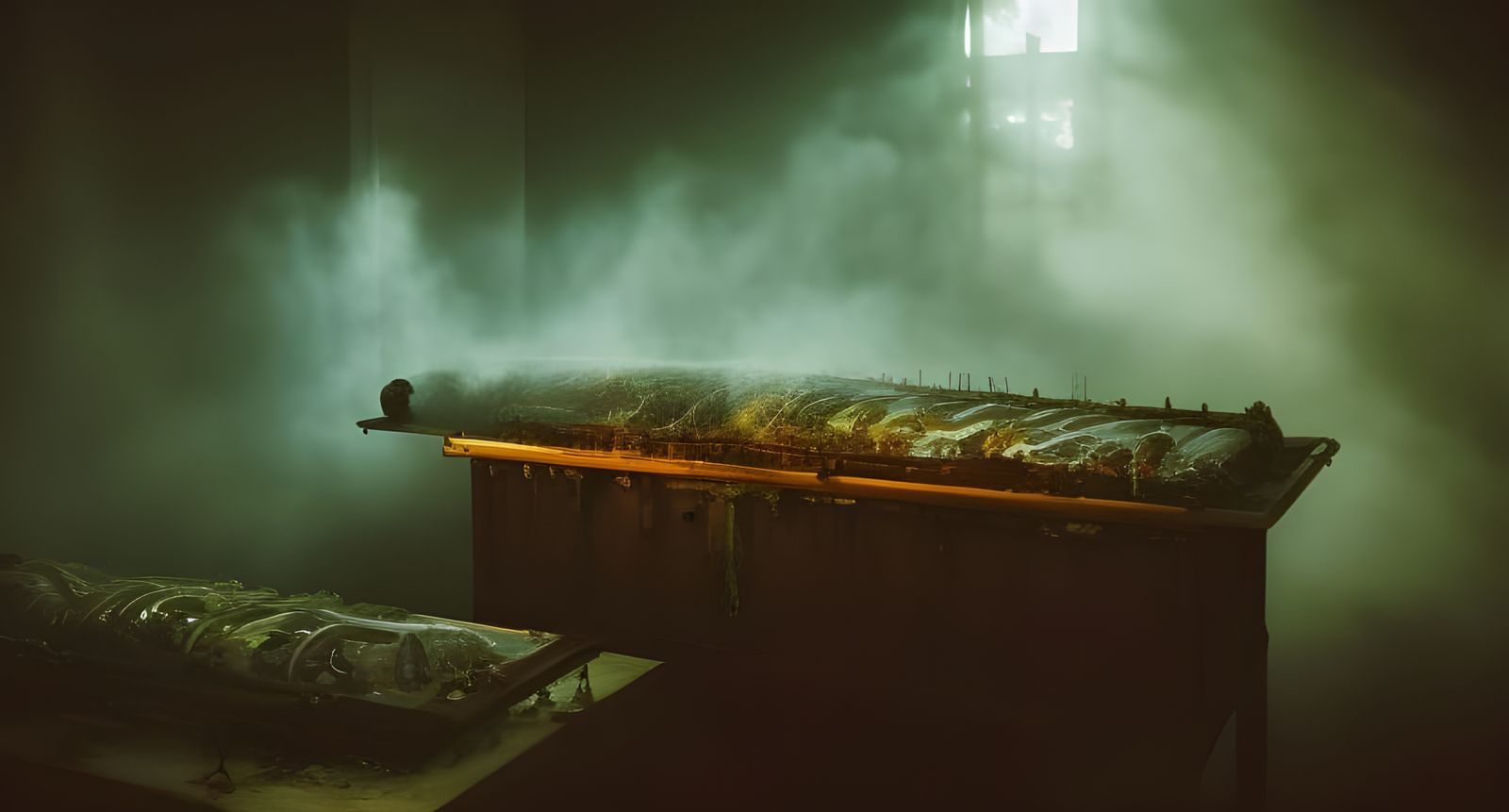 Haunted Morgue - AI Generated Artwork - NightCafe Creator