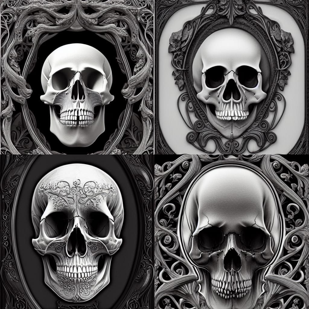 Skulls - AI Generated Artwork - NightCafe Creator