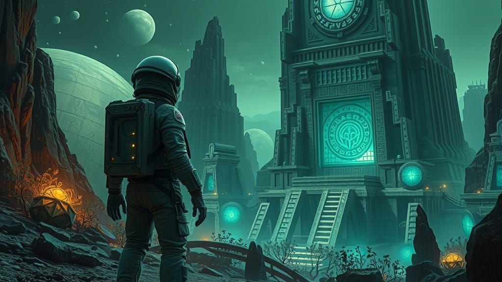 More Weird Sci-fi Stuff - Astronaut Explores Ancient Alien T...