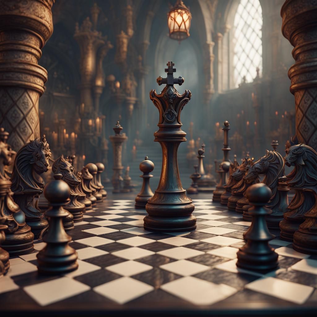 fantasy chess board - AI Generated Artwork - NightCafe Creator