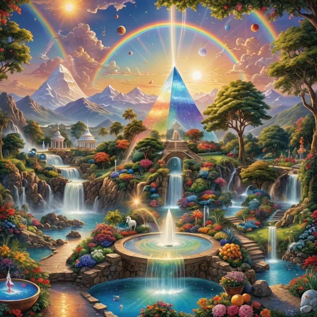 Higher Dimensional Water World - AI Generated Artwork - NightCafe Creator