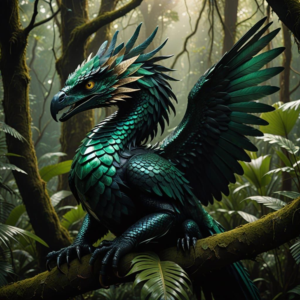 Quetzalcoatl, the winged serpent in Aztec belief,… A gorgeous winged ...