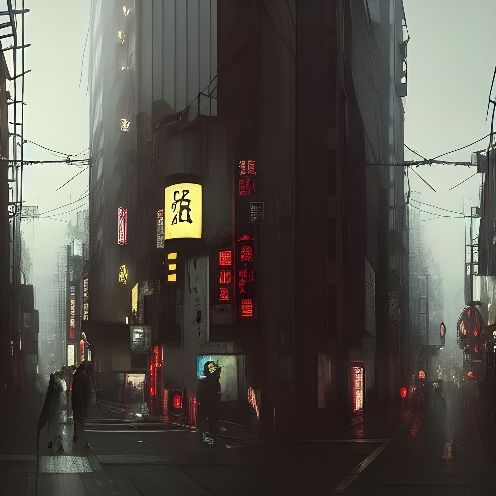 Japanese Streets - AI Generated Artwork - NightCafe Creator