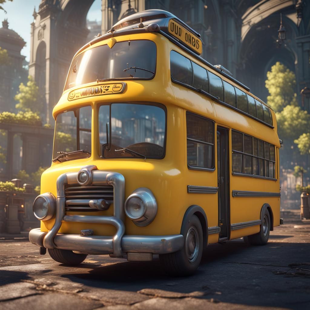 bus minions - AI Generated Artwork - NightCafe Creator