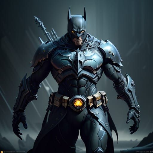 Batman Masterpiece: Ancient Magic Meets Futuristic... - AI Art