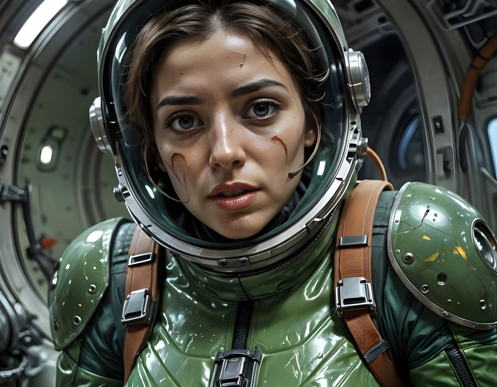 Science Officer Amari - close-up shot