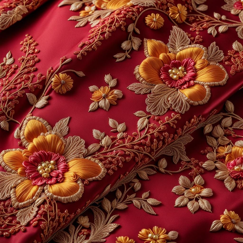 Embroidery work - AI Generated Artwork - NightCafe Creator