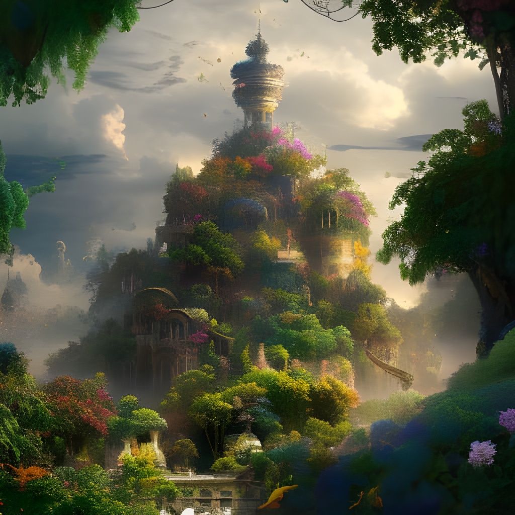 secret garden - AI Generated Artwork - NightCafe Creator