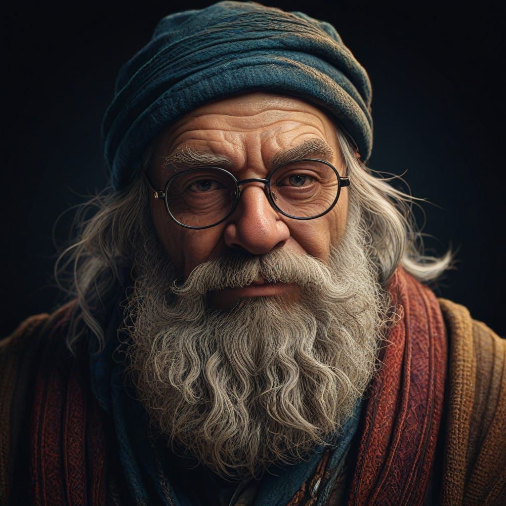 Grizzled Gruff Dwarf Alchemist - Baroque Fantasy Dwarf Alche...