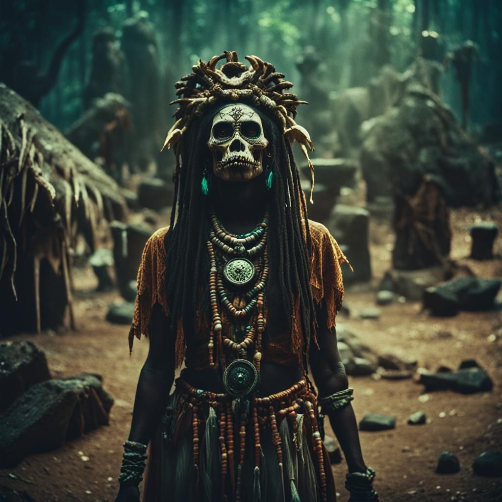 Voodoo priestess - AI Generated Artwork - NightCafe Creator