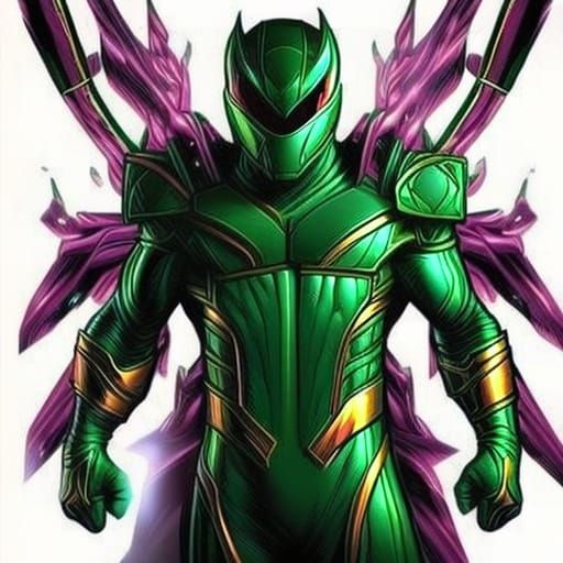 green power ranger - AI Generated Artwork - NightCafe Creator