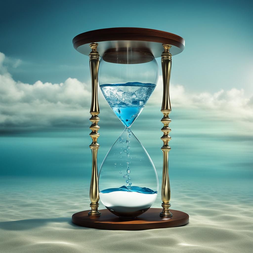 Water Hourglass - AI Generated Artwork - NightCafe Creator