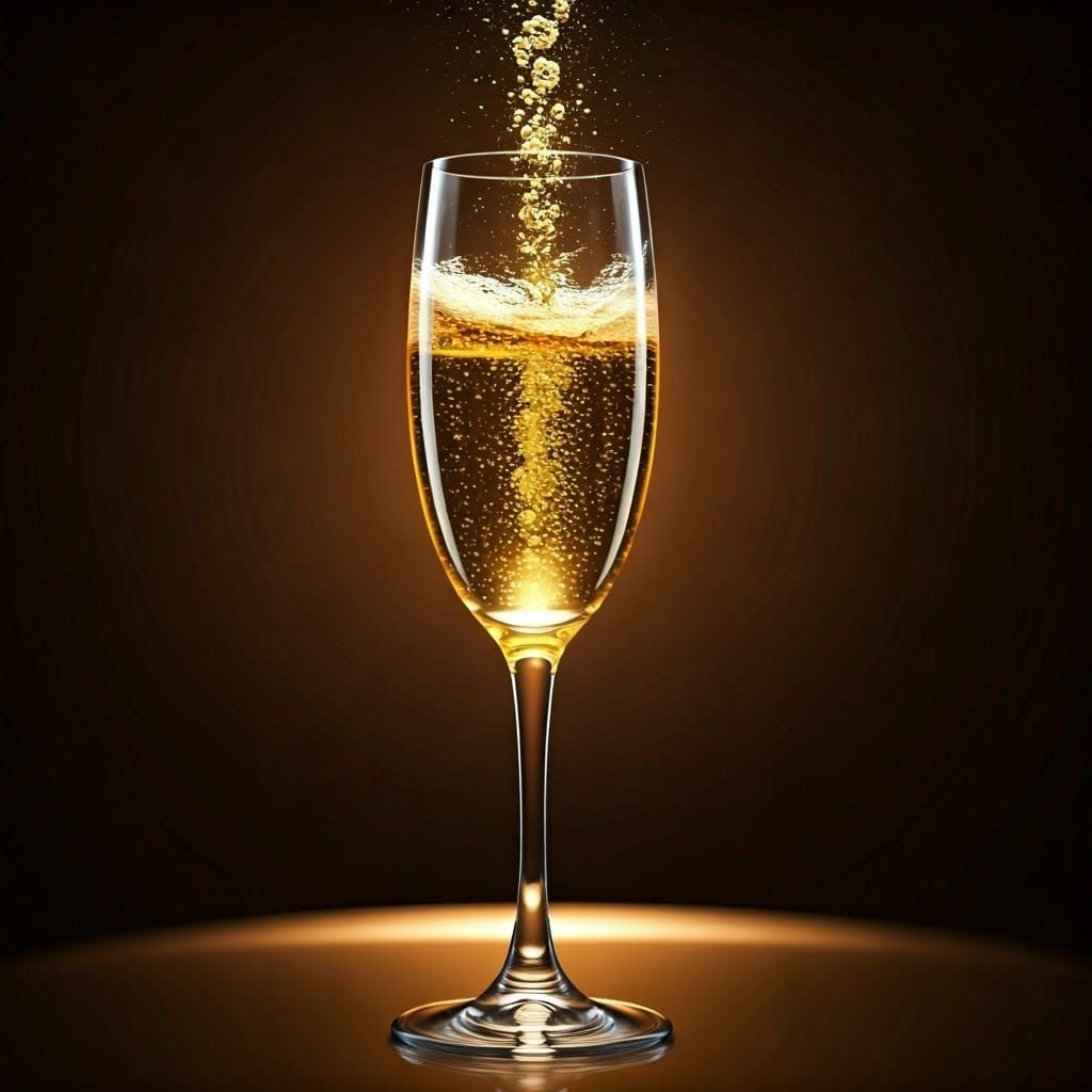 "2025" pezsgőspohár "Gal Art" - Luxurious Futuristic Champag...