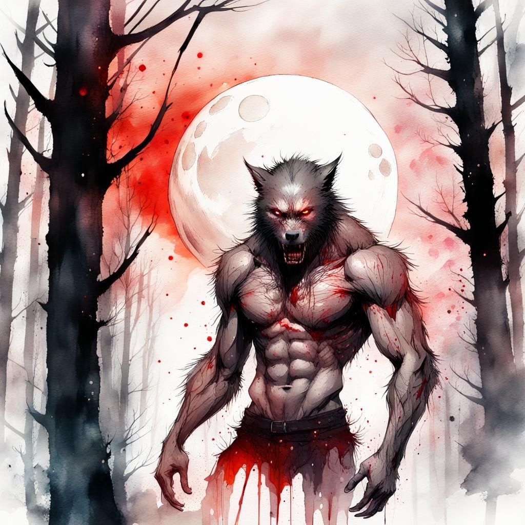 Werewolf - AI Generated Artwork - NightCafe Creator
