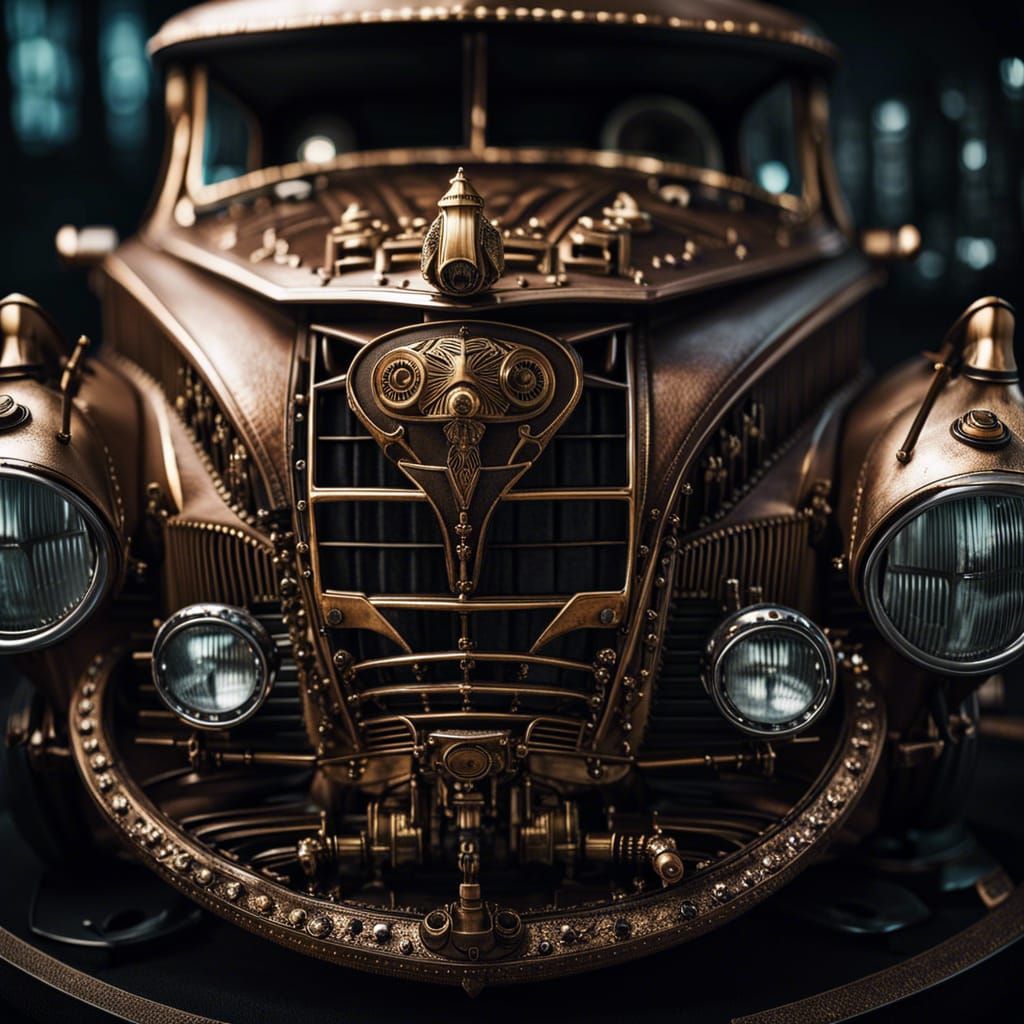 A highly detailed steampunk ride - AI Generated Artwork - NightCafe Creator