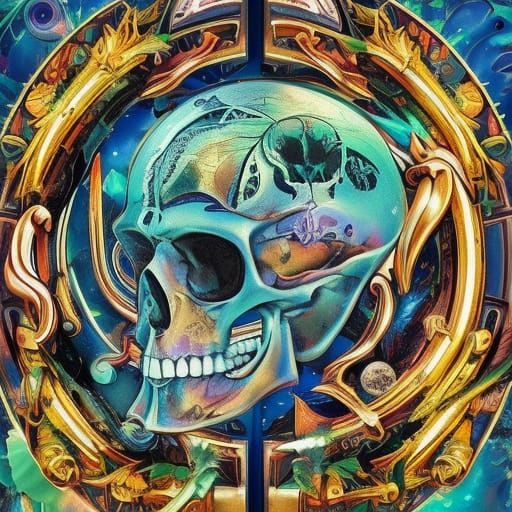 skull - AI Generated Artwork - NightCafe Creator