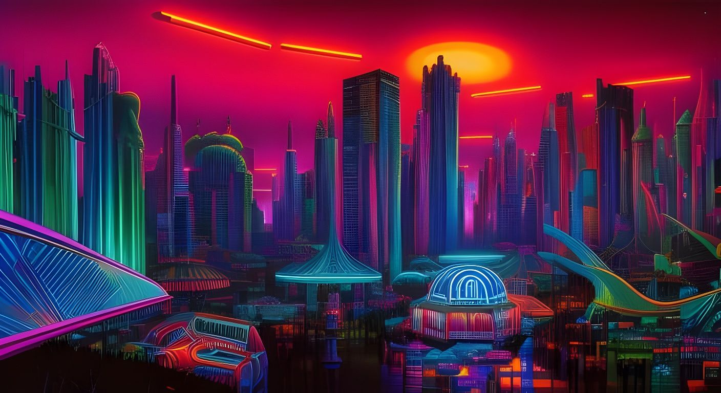 Kansas City 2039 AD - AI Generated Artwork - NightCafe Creator