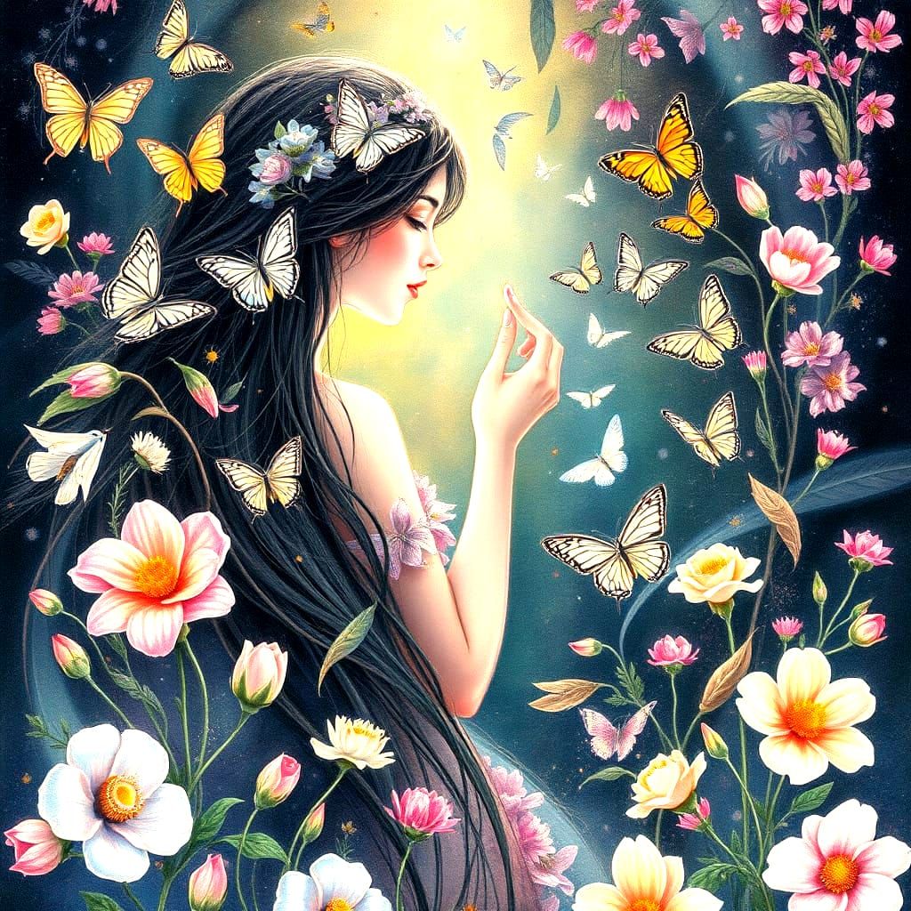 Ethereal Whimsy: Delicate Figures in a Dreamlike L... - AI Art