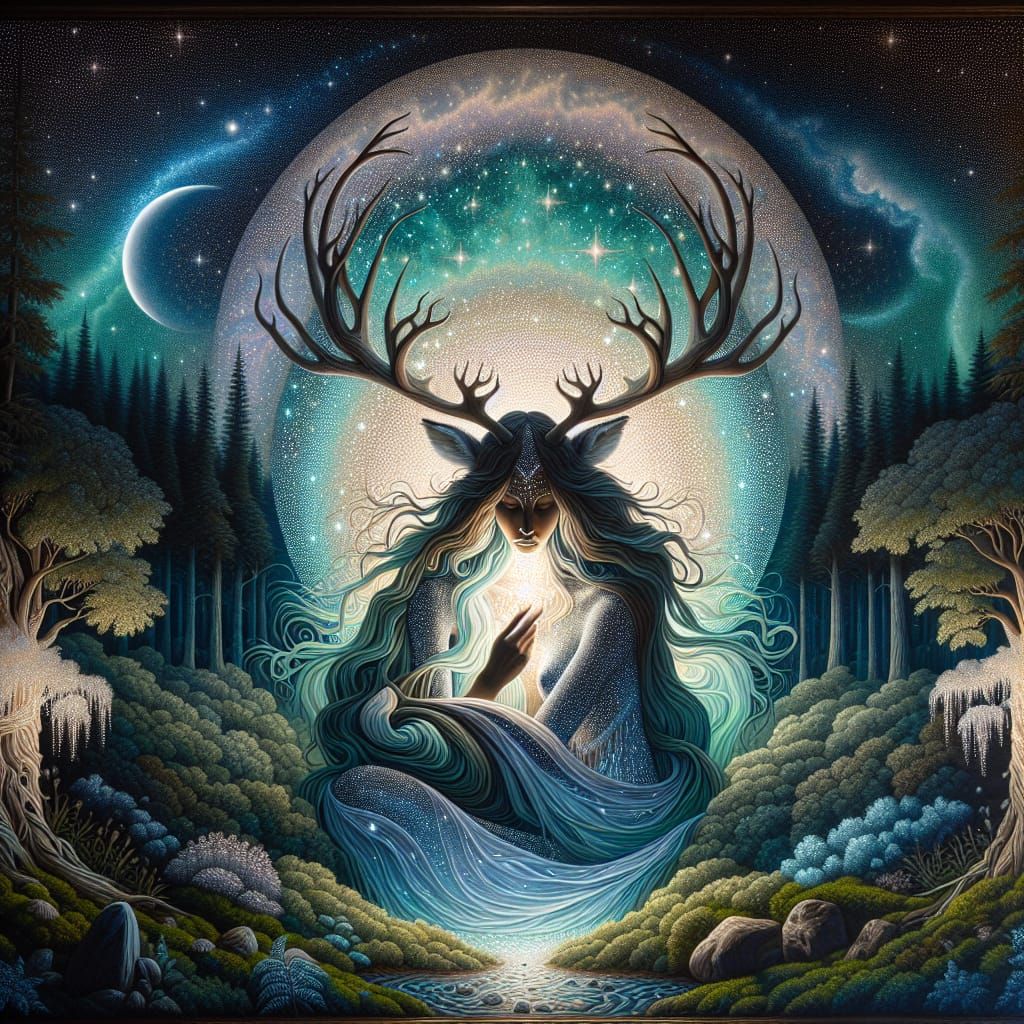 Deer Woman - AI Generated Artwork - NightCafe Creator