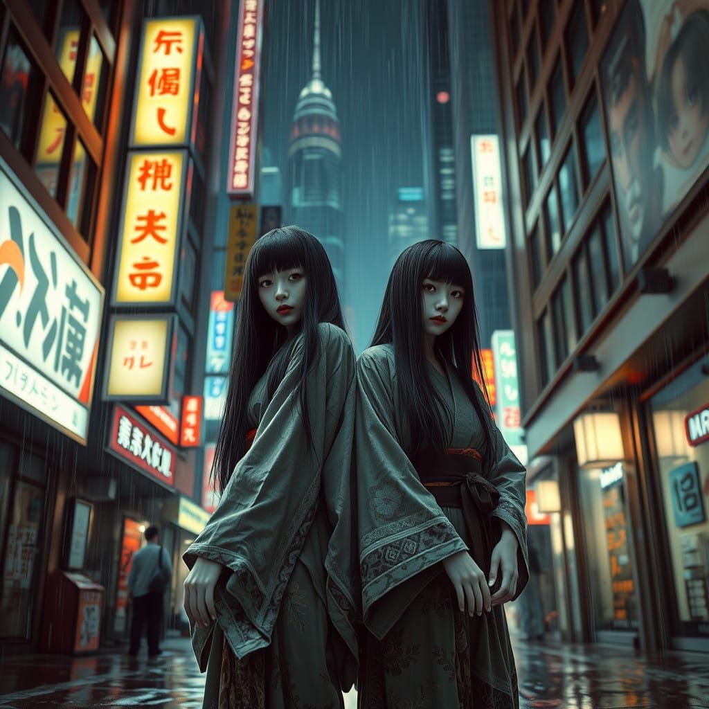 Sadako Yamamura and Kayako Saeki - Vengeful Spirits in Dysto...