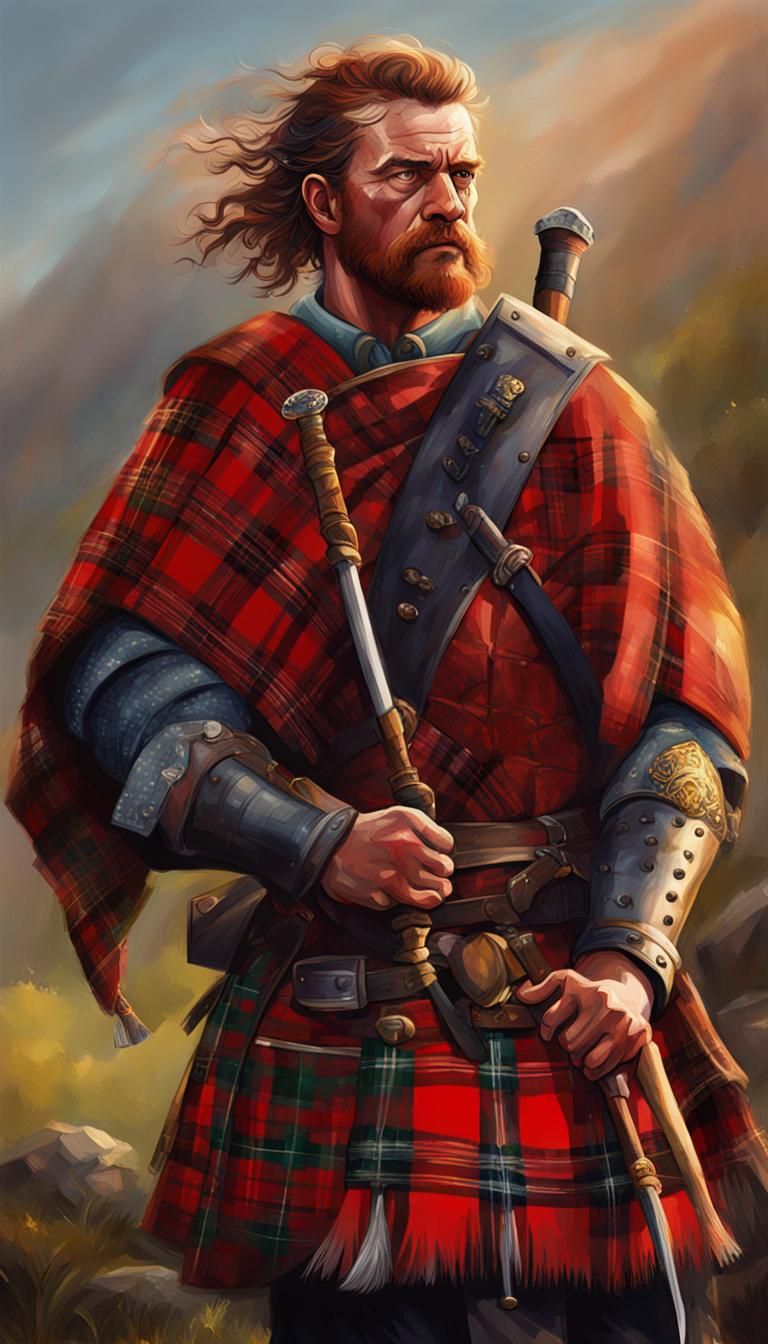 Scotchman ready for war - AI Generated Artwork - NightCafe Creator