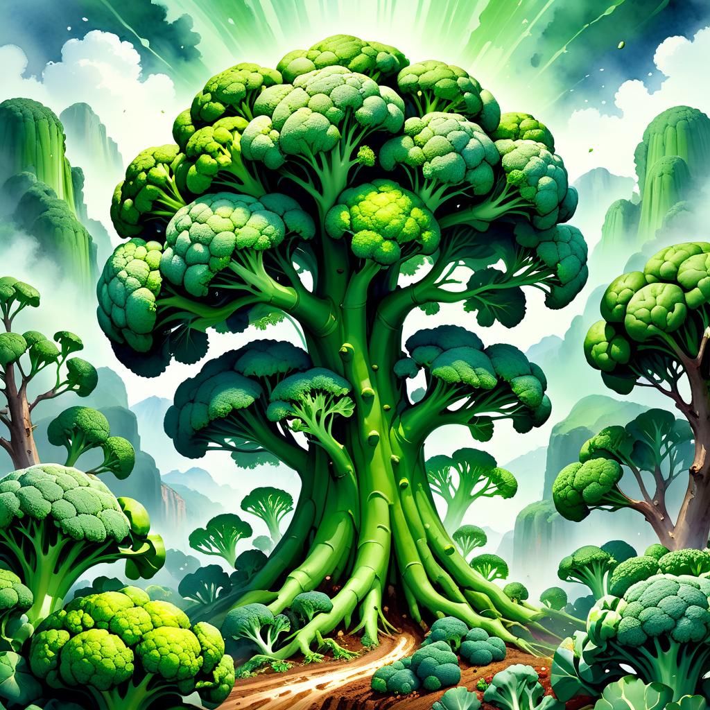 World of broccoli - AI Generated Artwork - NightCafe Creator