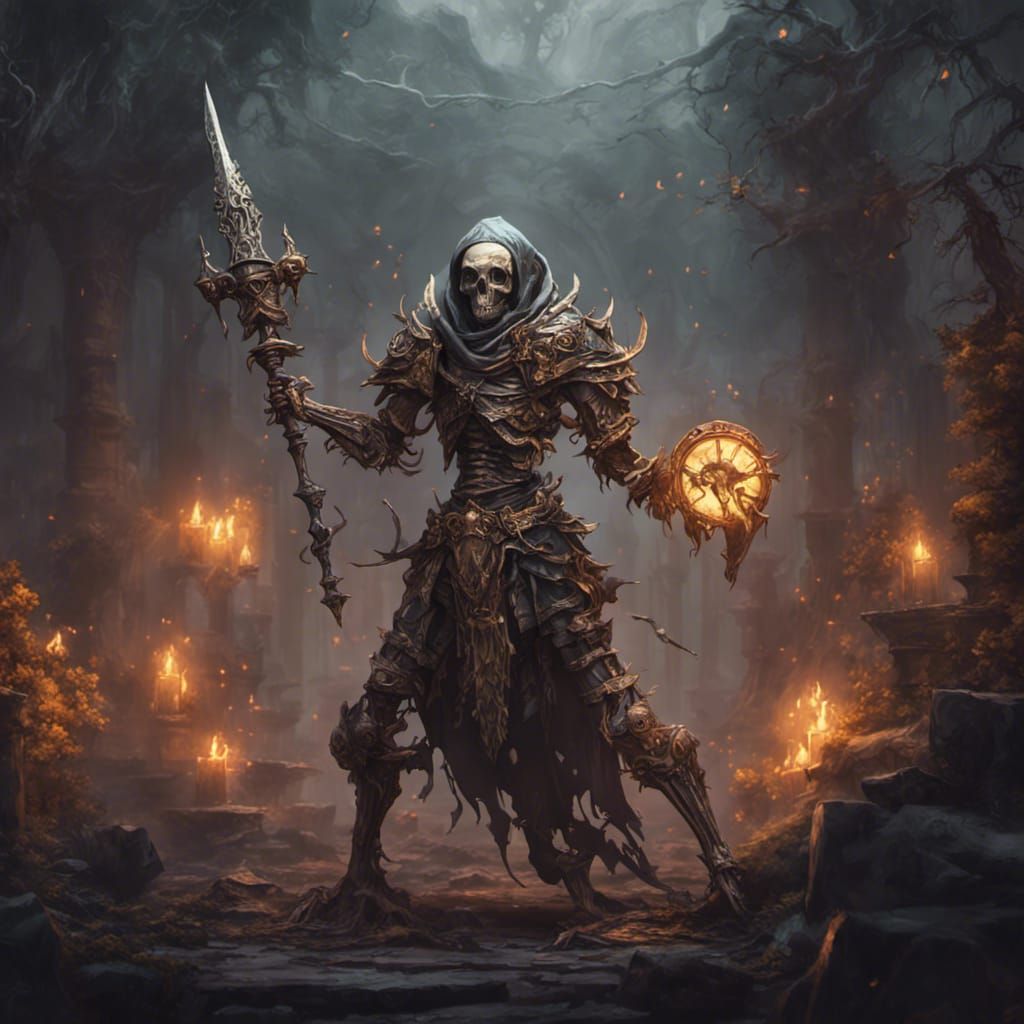 Necromancer ritual summoning - AI Generated Artwork - NightCafe Creator