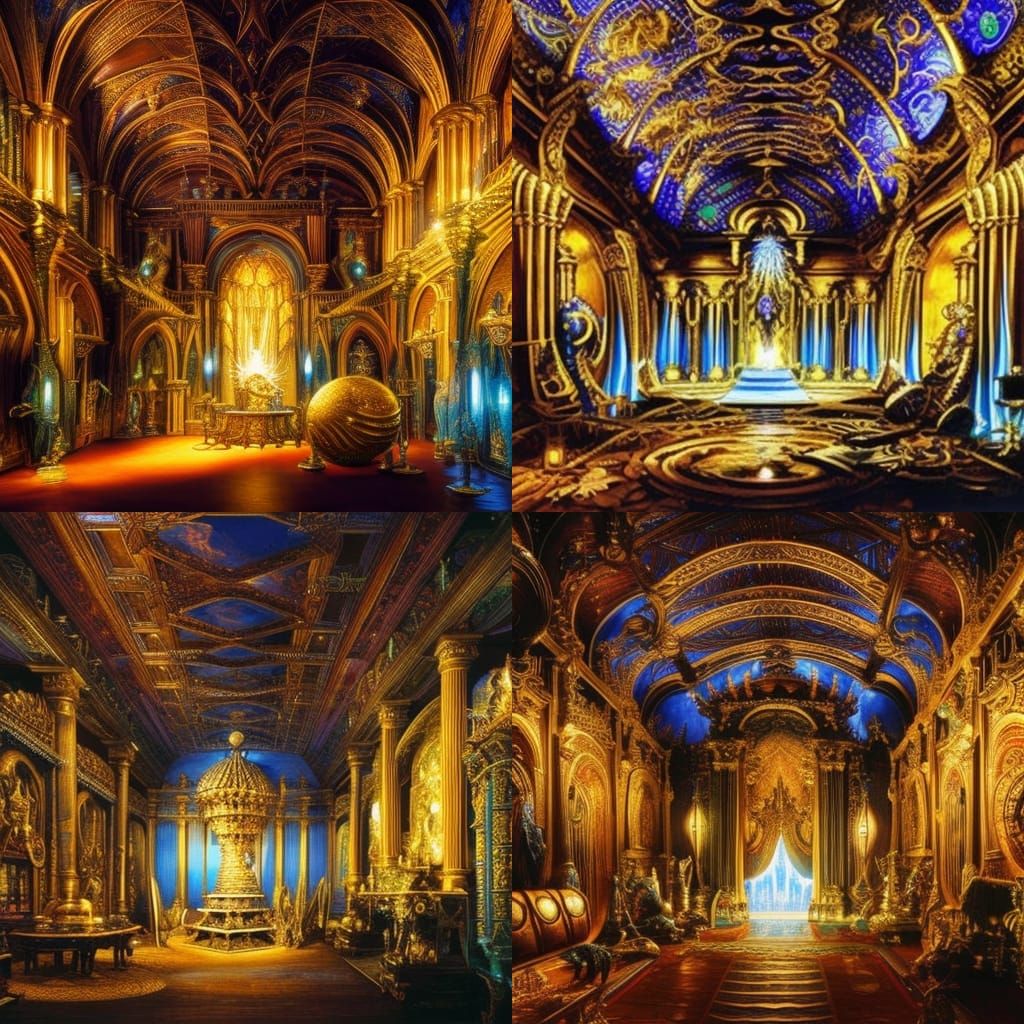 a fantastical wizard's room with magical features james mccarthy ...