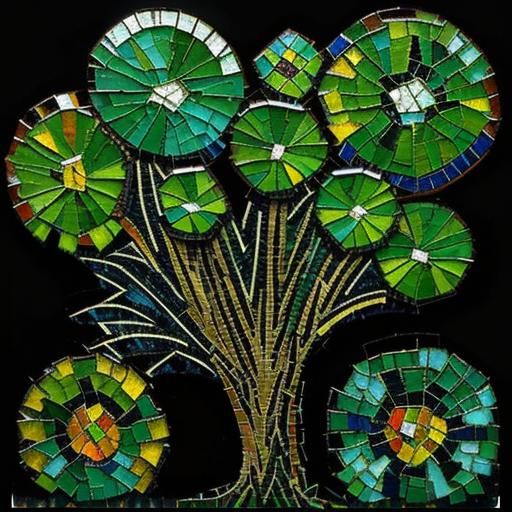 Beautiful rustic mosaic patchwork, sharp, focused, vibrant, colourful ...