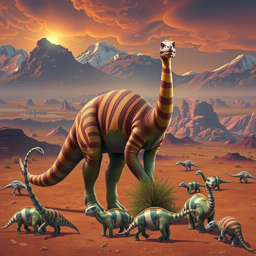 The Striped Brontosaurus Family - The Striped Brontosaurus F...
