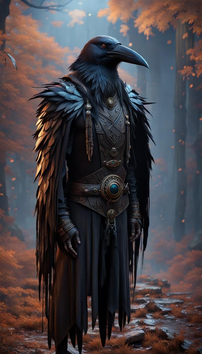 Witcher Crow - AI Generated Artwork - NightCafe Creator