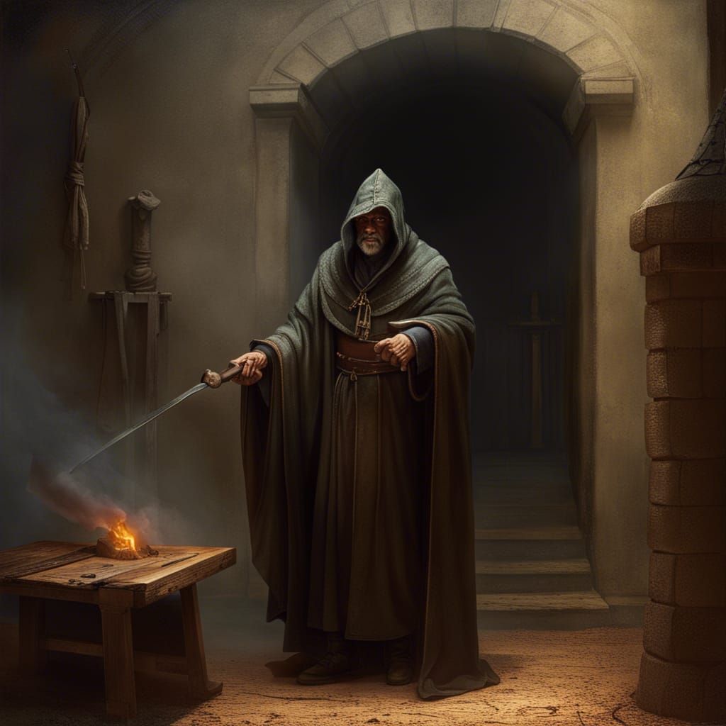 Medieval Executioner In Dungeon Quarters - AI Generated Artwork ...